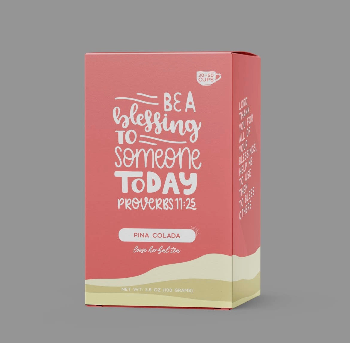 BIBLE VERSE TEA "BE A BLESSING" PINA COLADA HERBAL TEA – Genesis Coffee ...