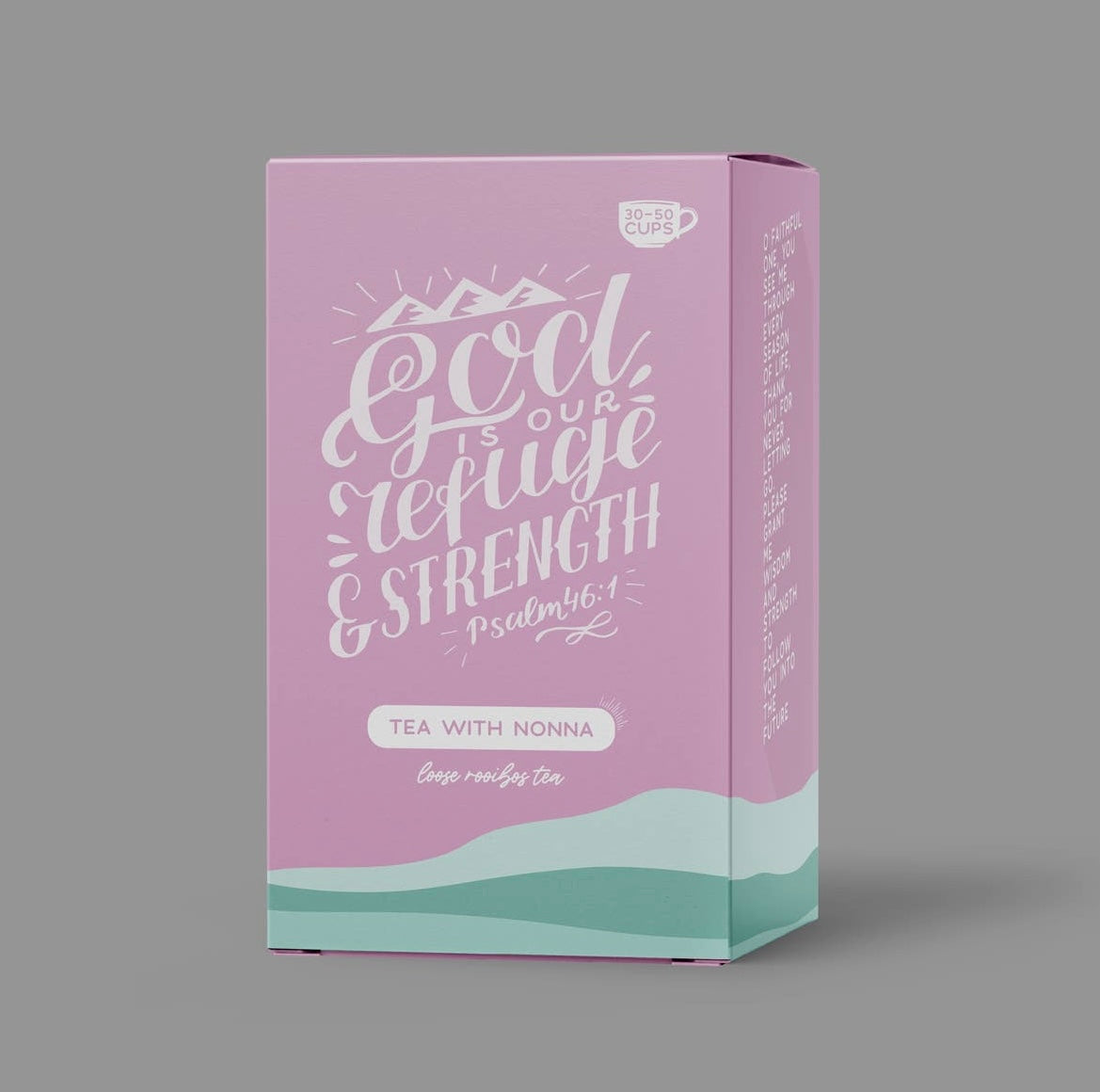 BIBLE VERSE TEA "GOD IS OUR REFUGE" TEA WITH NONNA – Genesis Coffee ...